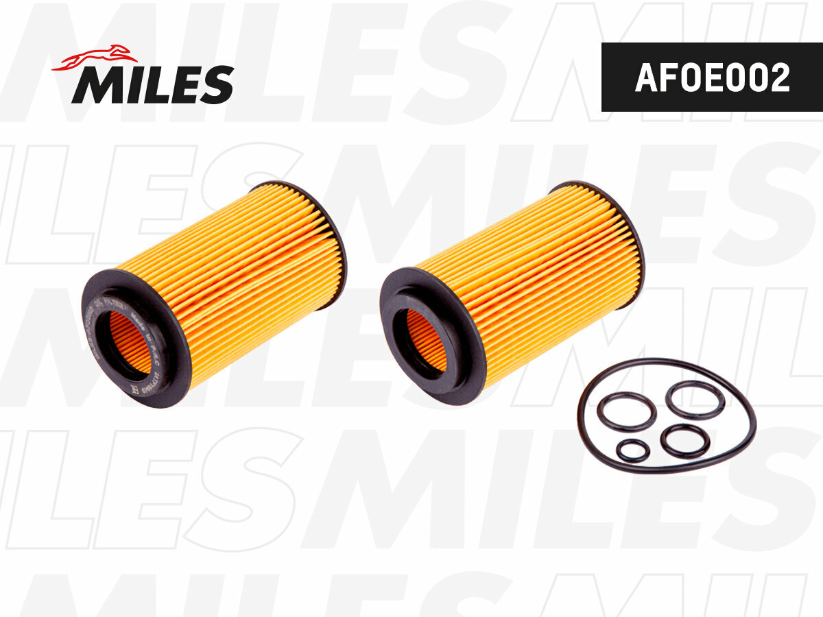 MILES Фильтр масляный (вставка) MERCEDES BENZ W202/203/210/211/220 2.4-6.0 (FILTRON OE640/2, MANN HU718/1k) AFOE002