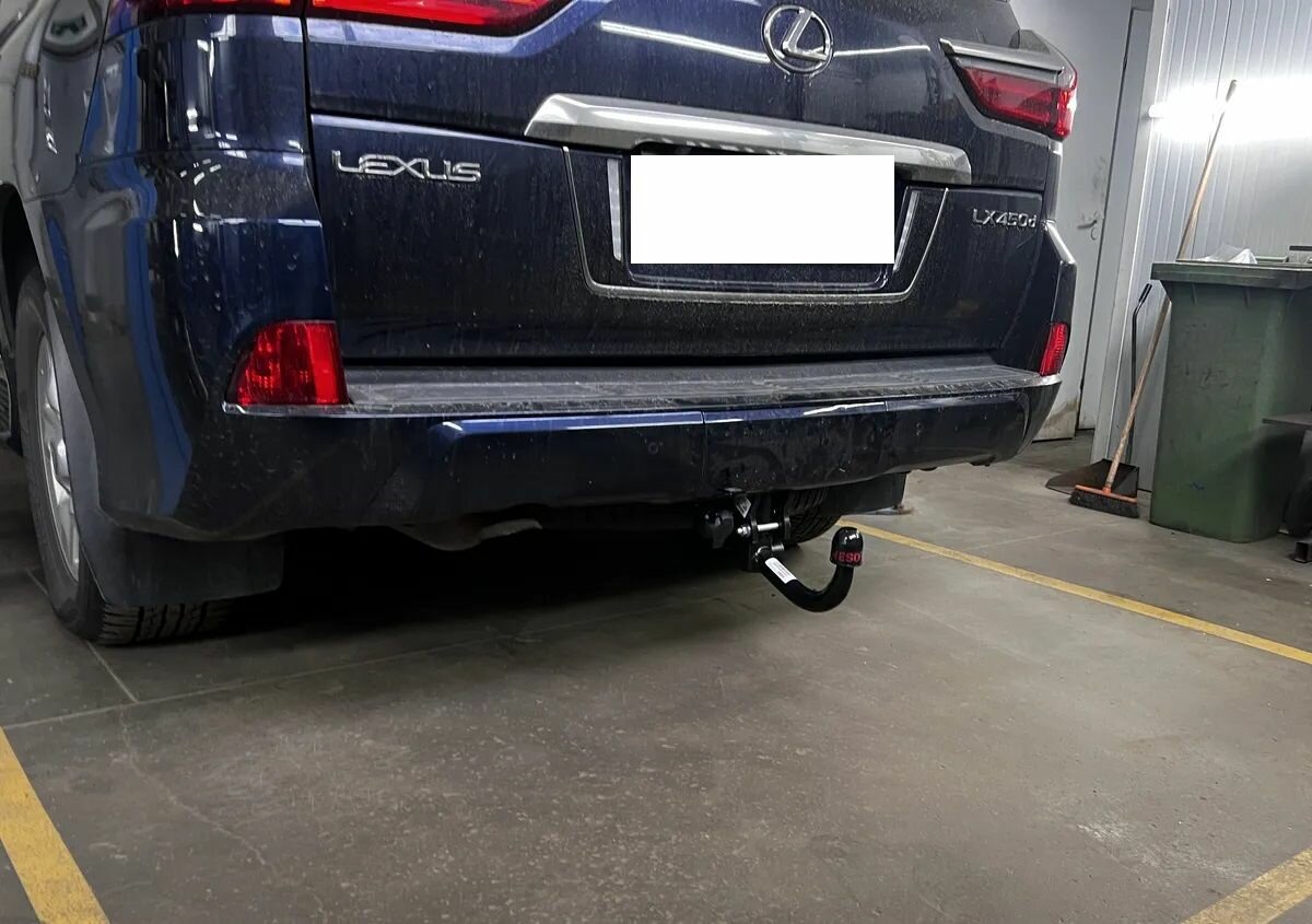 Фаркоп (ТСУ) на а/м Toyota Land Cruiser J200/ LEXUS LX SUV 2007-2015 без электрики / Тойота Ленд крузер