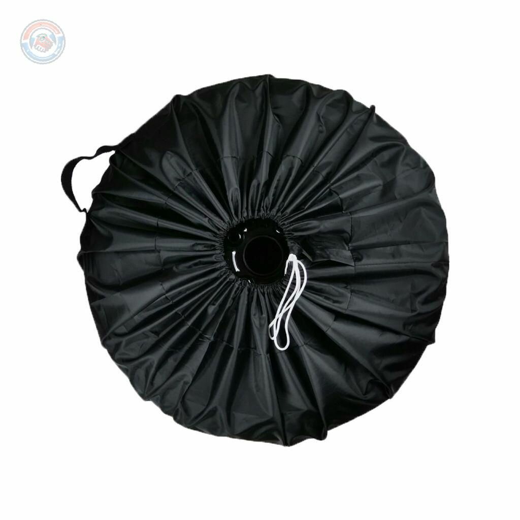 Чехол для шин черный, водонепроницаемый, пылезащитный, универсальный размер 65 37 см, ткань Оксфорд, защита от снега и грязи, легкий вес, эластичная резинка