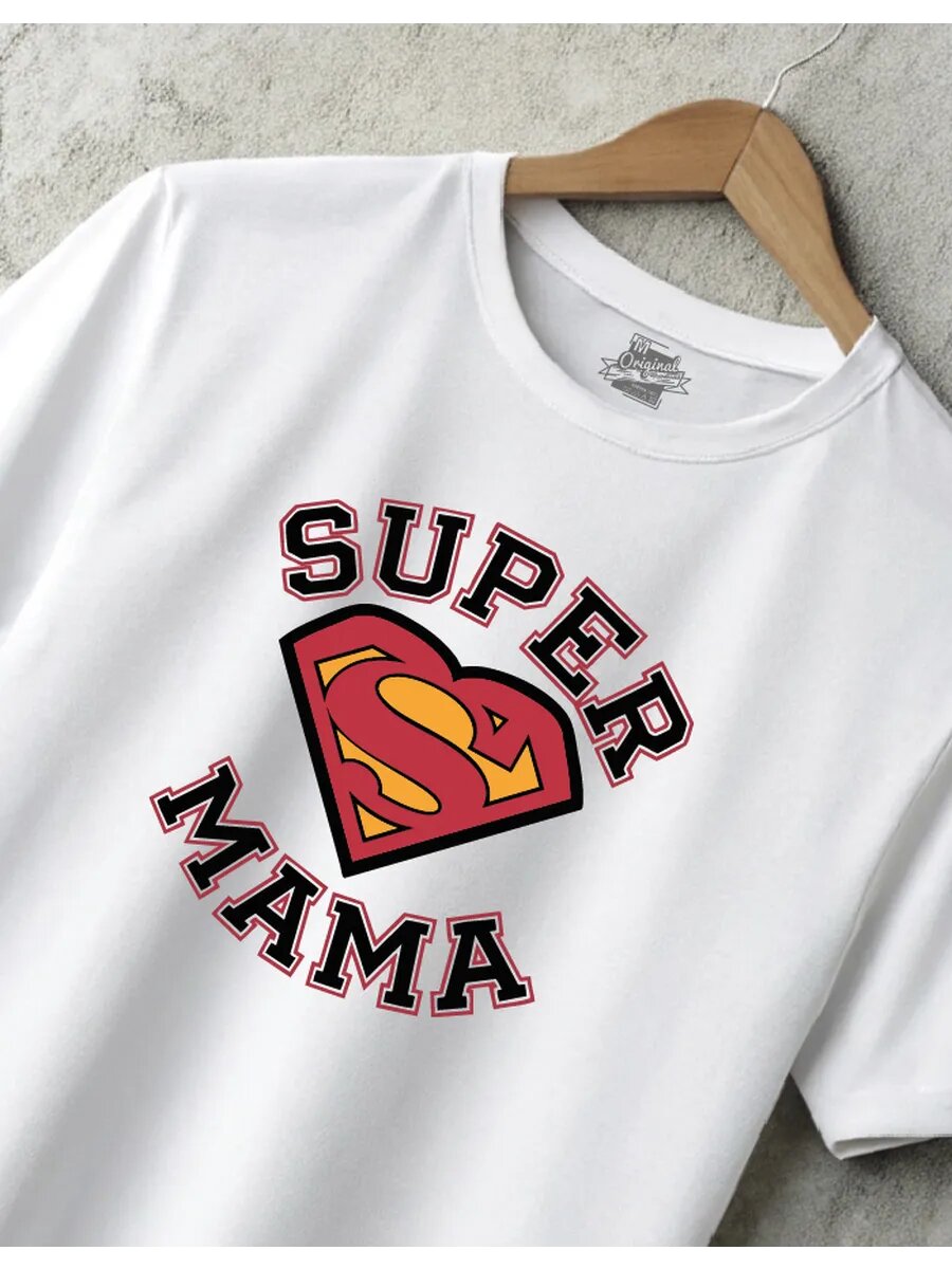 Футболка с принтом мама