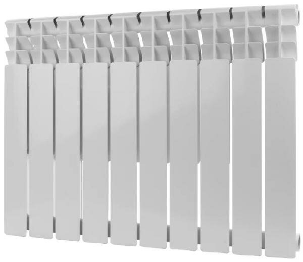 Радиатор биметаллический ROMMER Optima BM 500 10 секций боковое подключение (RAL9016) RBM-0210-050010