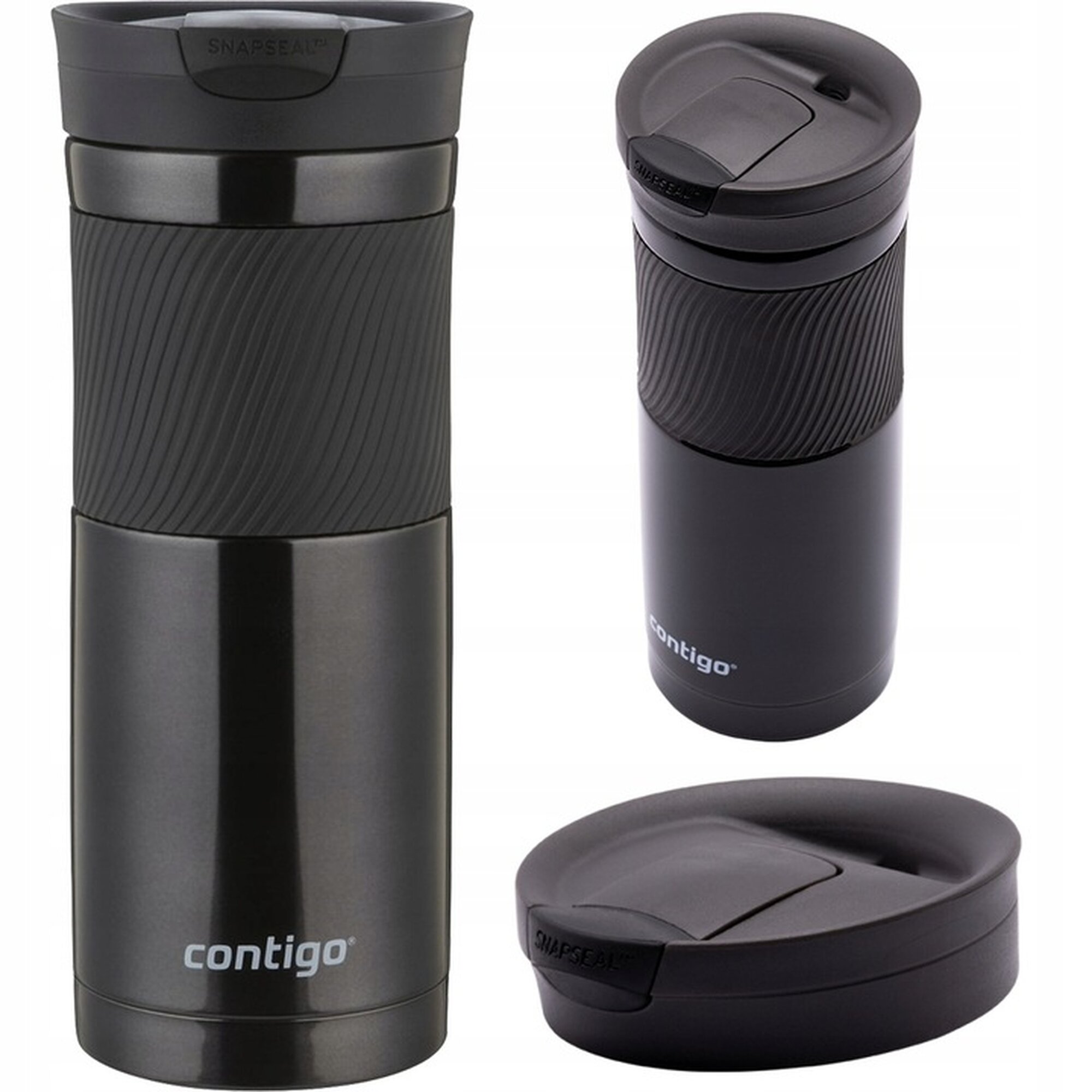 Термокружка Contigo Byron 590 мл, из нержавеющей стали, цвет черный