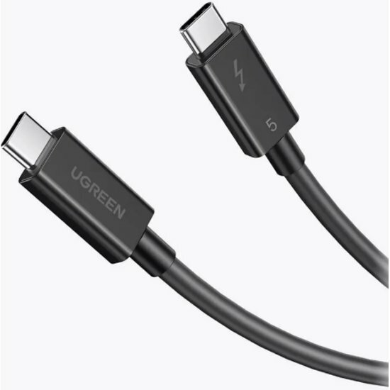 Кабель Ugreen L703 USB-C - USB-C, 1м, черный(45996)