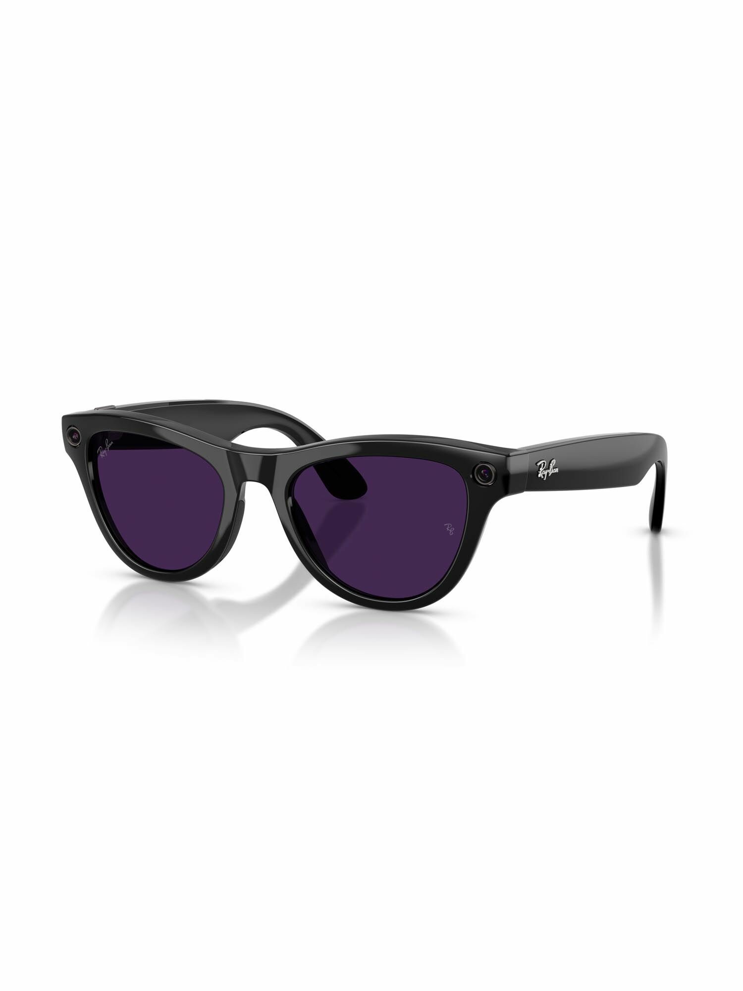 Умные очки с камерой Ray-Ban Skyler (Gen 2), фотохромные линзы Clear/Amethyst Transitions, оправа Shiny Black
