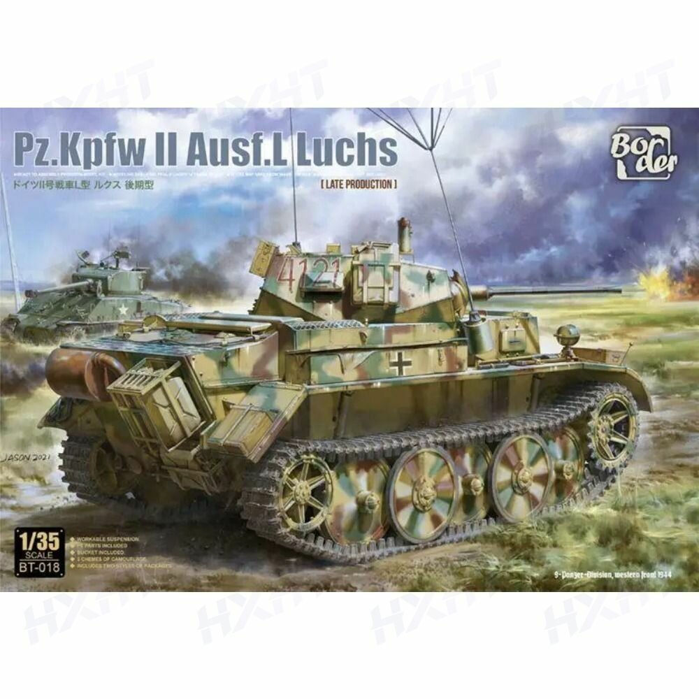 Border BT-018 1/35 PZ.KPFW II AUSF.L LUCHS Разведывательный Танк Bobcat (Танк II Модель L) С Металлическим Стволом