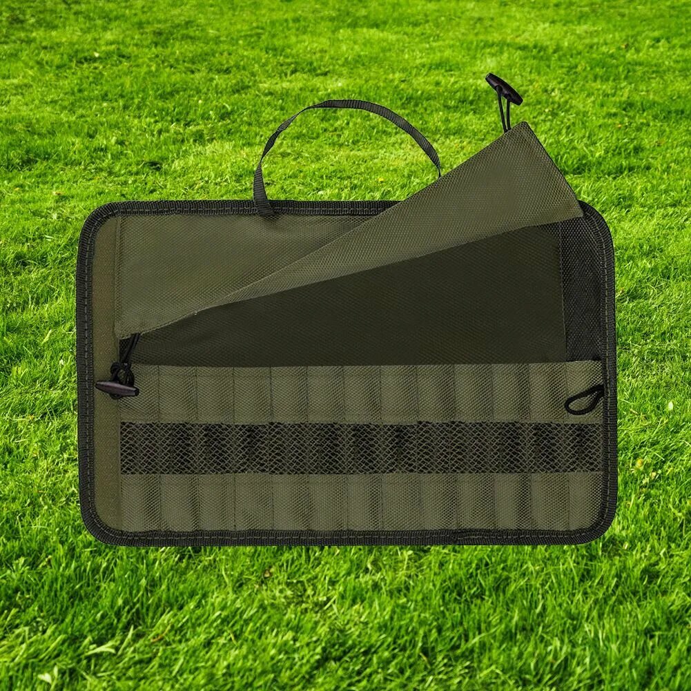 Сумка для столовых приборов из нержавеющей стали для кемпинга на открытом воздухе - столовые приборы для пикника с упаковкой