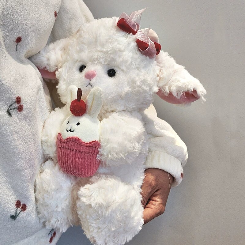 Уютная мягкая игрушка-овечка, подарок на день рождения для девушки, плюшевая кукла, милая овечка-плюш для сна Торт