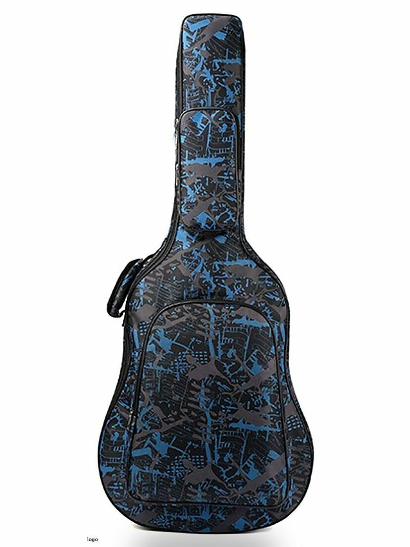 Чехол для гитары 41 дюйм, утепленный, с карманом и ручкой