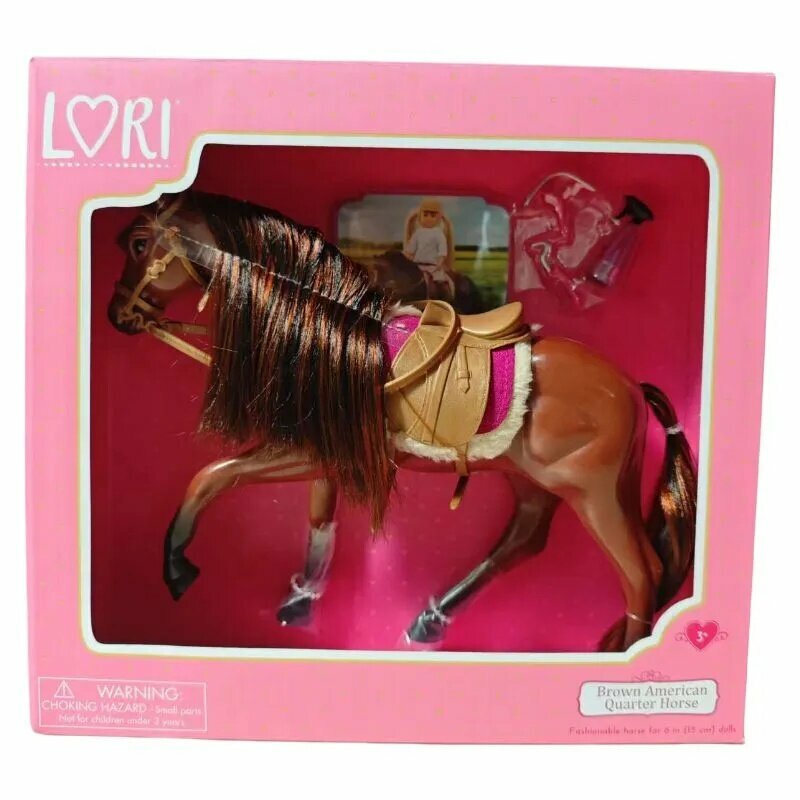 Lovri Dolls Brown 6-дюймовая лошадь для мини-куклы