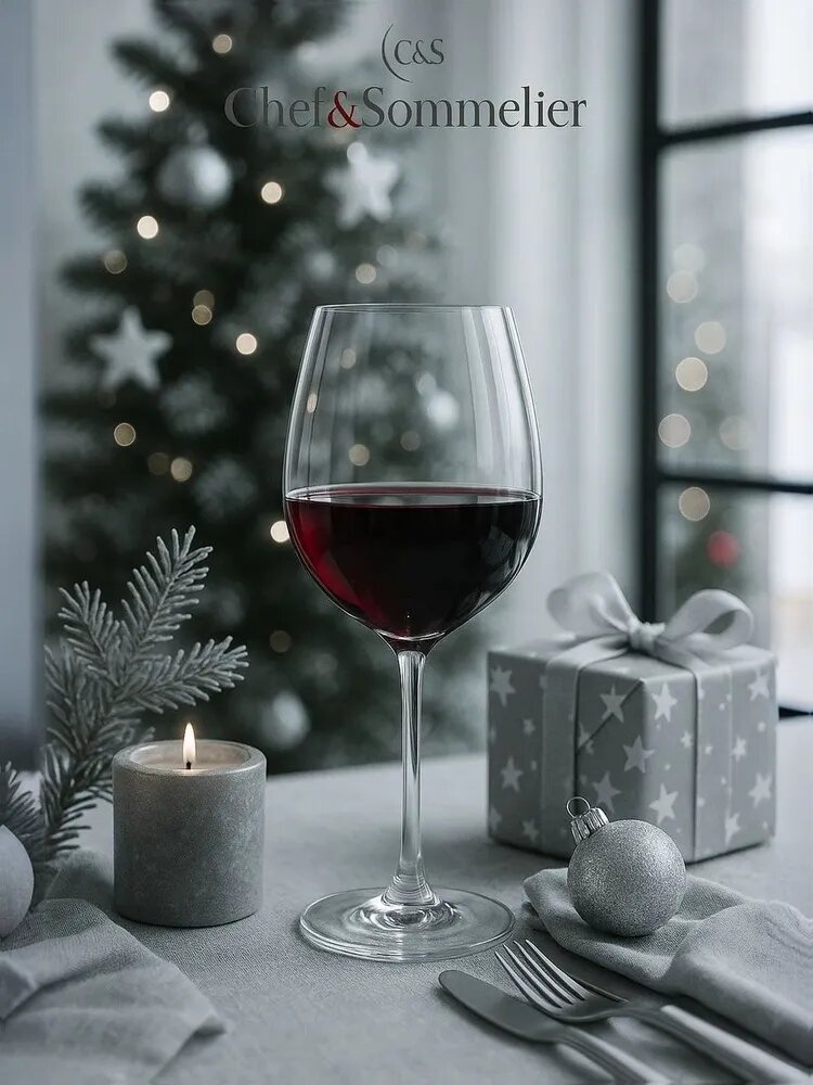 Бокалы для вина, подарочный набор Chef&Sommelier "Villeneuve" 2 шт, 265мл. Хрустальное стекло. Франция