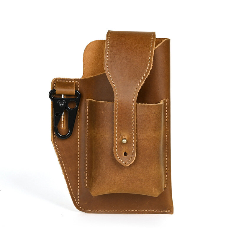 Crazy Horse кожа мужская ретро сигаретная сумка наружная кожаная сумка для мобильного телефона,0.3,10, false,