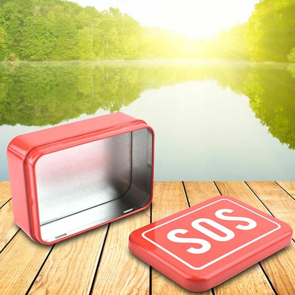 Mini SOS Survival Iron Box омплект для хранения выживания на открытом воздухе