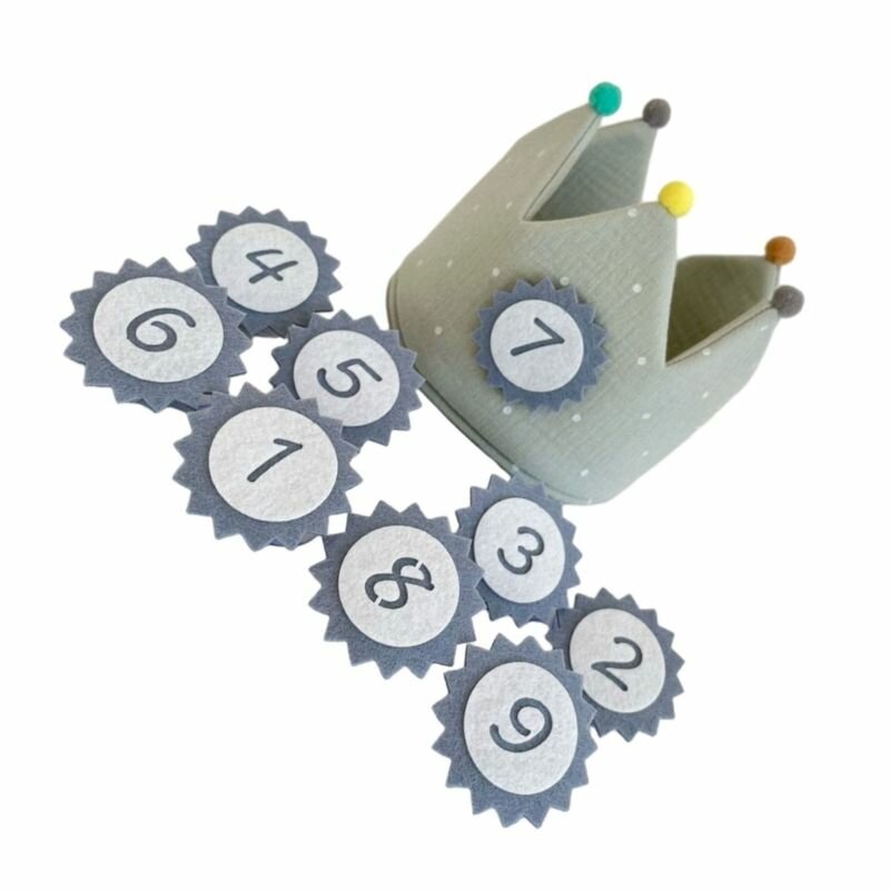 Корона для Детской фотографии-Мятно-Зеленая