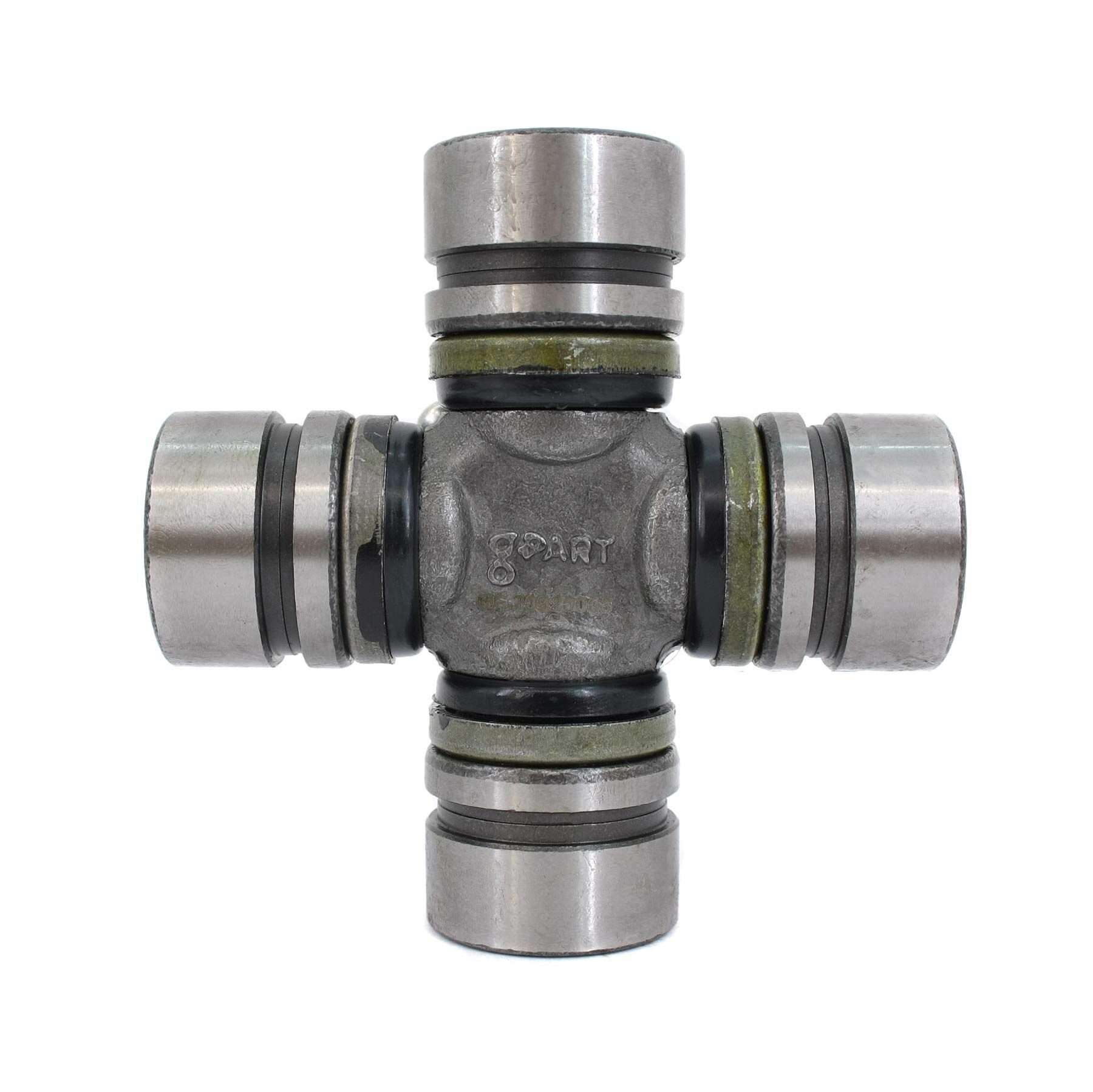 Крестовина карданного вала Волга, ГАЗель, УАЗ крупная игла с маслёнкой и стопорными кольцами G-PART (оригинал)