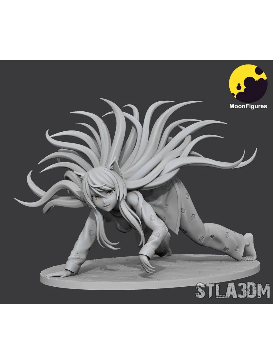 Коллекционная фигурка Neko Hanekawa под покраску 20 см