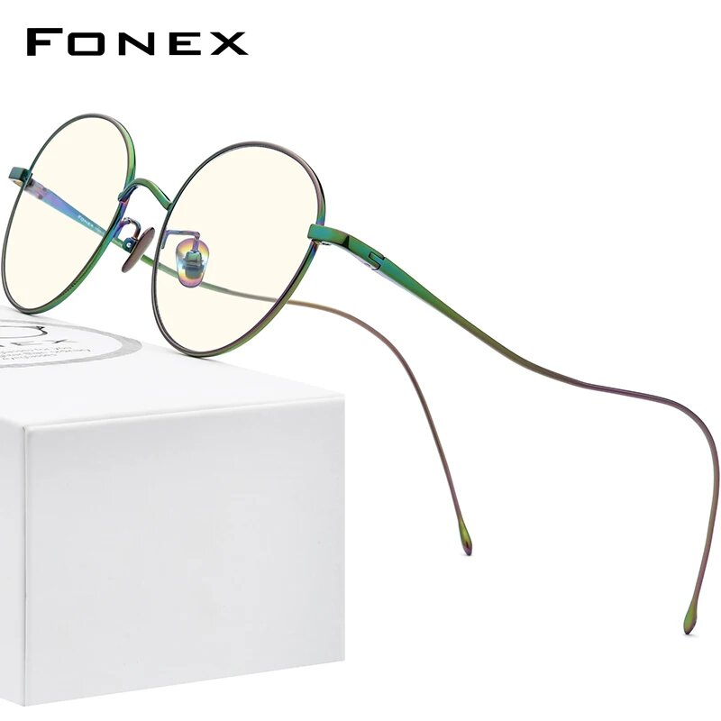 FONEX титановые очки разноцветные FAB017