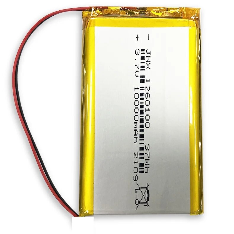Литий-ионная перезаряжаемая батарея 3.7V 10000 мАч для электронных устройств 1PCS