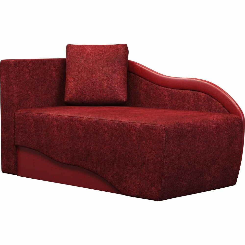 Диван кушетка Наш Диван Малютка А14 велюр красный