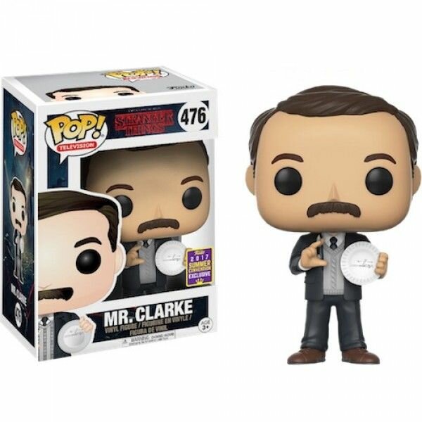 Фигурка Funko POP Mr Clarke NYCC 2017 (Эксклюзив) из сериала Stranger Things Netflix / Мистер Кларк из Очень странные дела Нетфликс Фанко ПОП