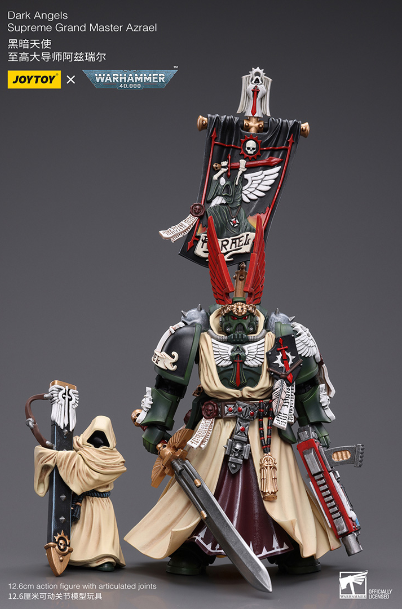 Фигурка JOYTOY Warhammer 40000 Dark Angels Supreme Grand Master Azrael