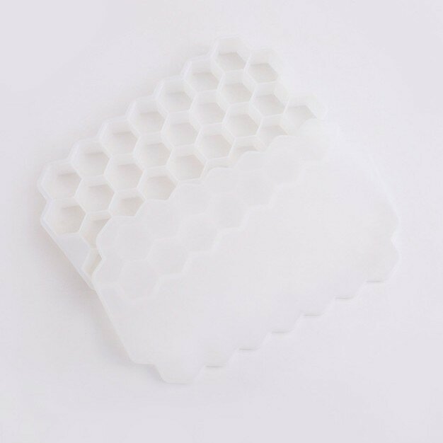 Пищевой Силикон Сота Кубик Льда Летний Кубик Льда Плесень 37 Легко Демонтаж Бытовых Кубик Льда Плесень Прозрачный +