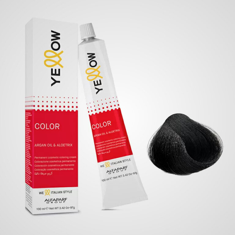 Ye Color Перманентная крем краска 4.51 100 мл YELLOW PROFESSIONAL Ye Color Permanent Coloring Cream Краска 100 мл