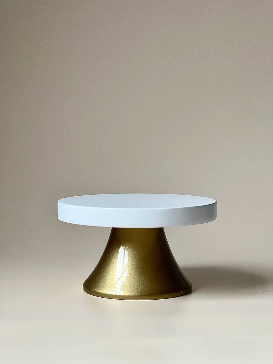 Тортовница для Бенто торта Золотистая - Диаметр 16см Высота 9см