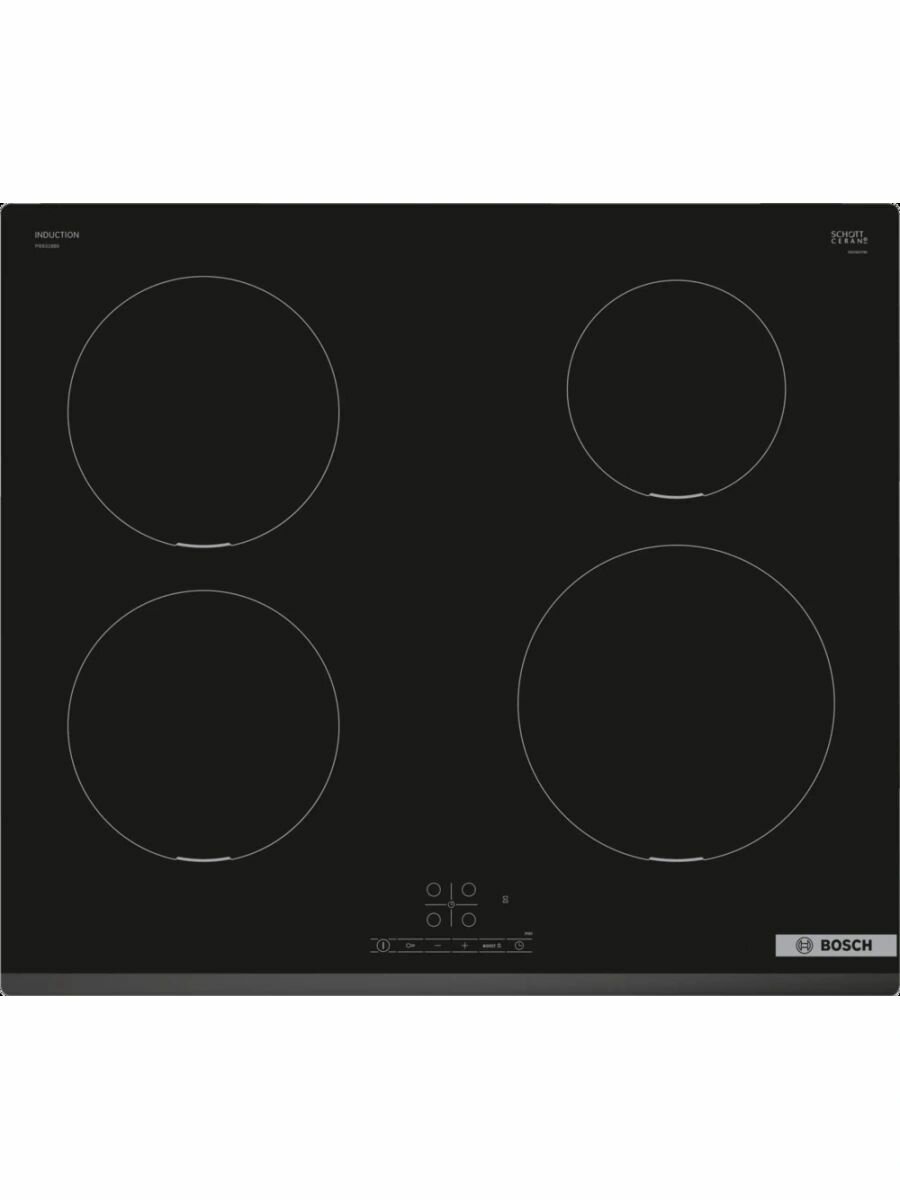 Варочная поверхность индукционная Bosch Serie 4 PIE631BB5E черный