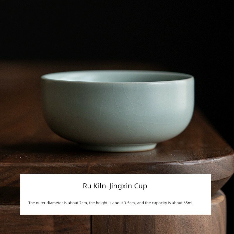 Керамическая чашка для чая Yushang, чашка для дегустации чая Гунфу, мастерская чашка из ру-кирпича, одиночная, может