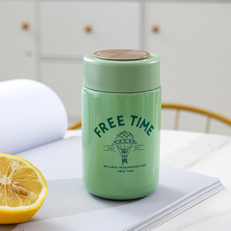 Изолированная кружка из нержавеющей стали для женщин, компактная и портативная мини-кружка, промо-подарок, подарок для студентов, сувенирная кружка для воды