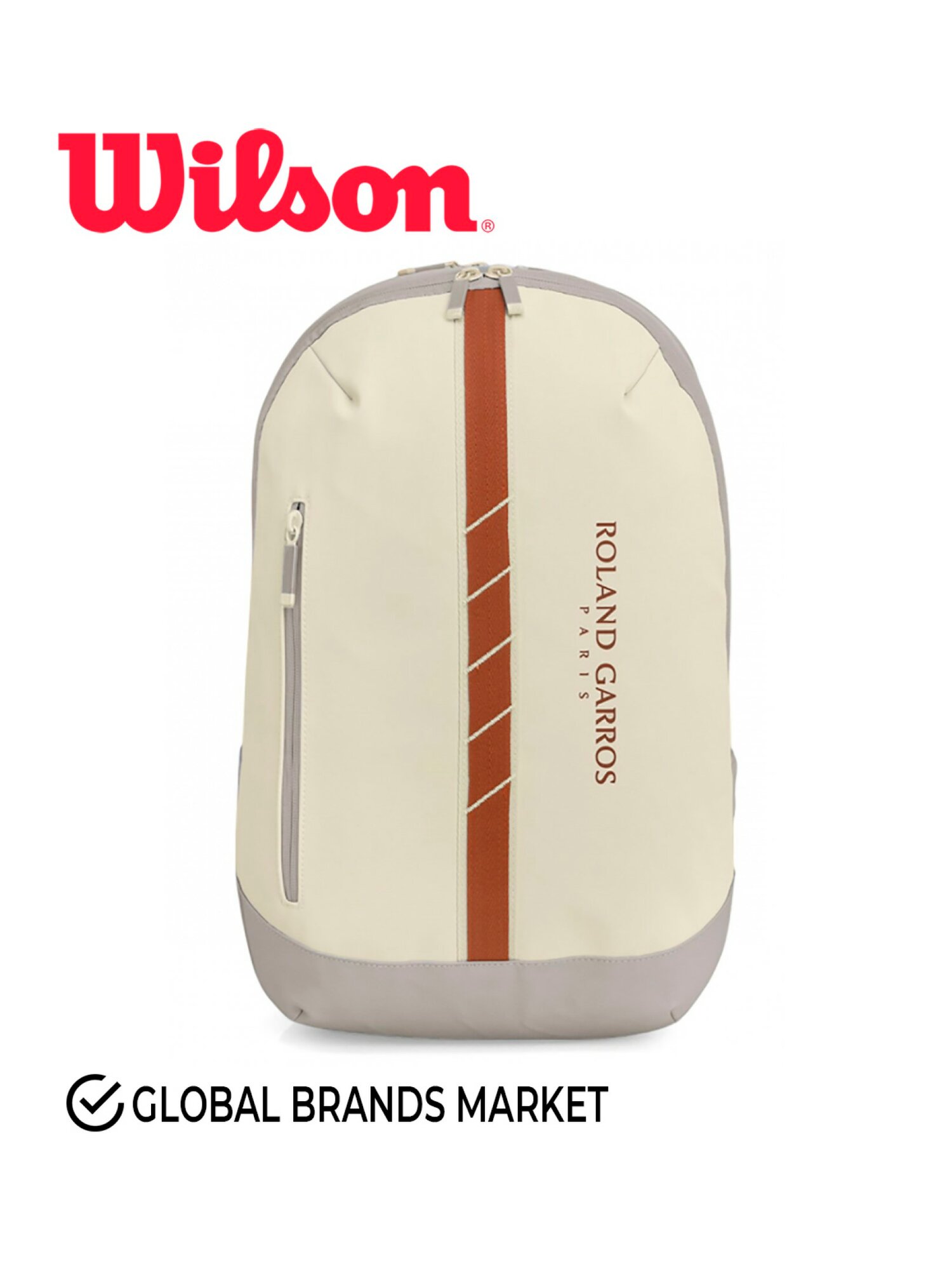 Теннисный рюкзак Wilson Roland Garros 2025 Backpack Cream/Clay, кремовый/коричневый