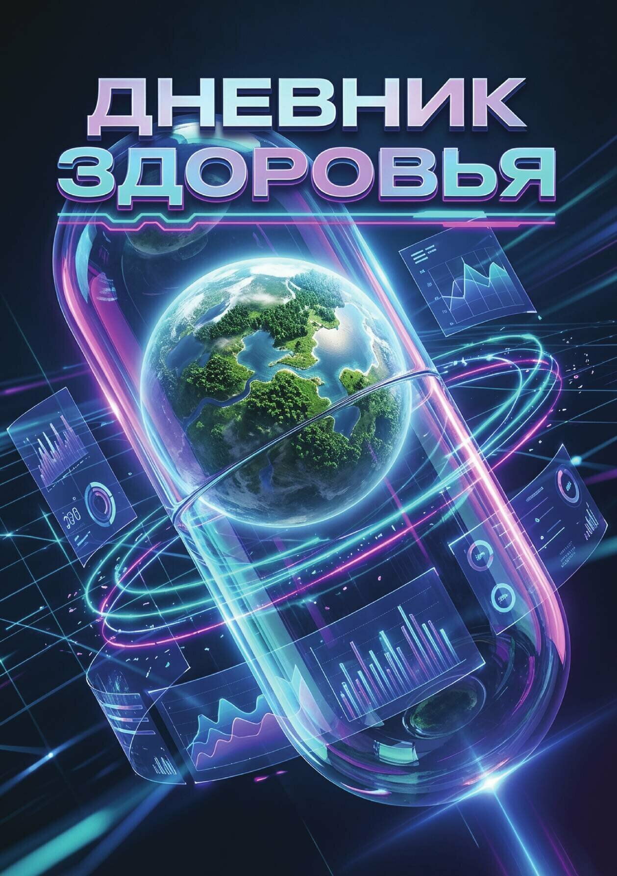 Дневник здоровья, дизайн: "Метранпаж", 100 страниц, А5. Недатированный