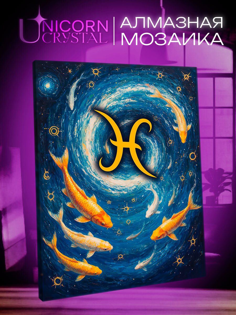 Алмазная мозаика Рыбы