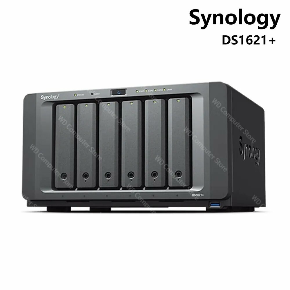 Охранное оборудование для дома и дачи NAS SYNOLOGY DS1621+ черный