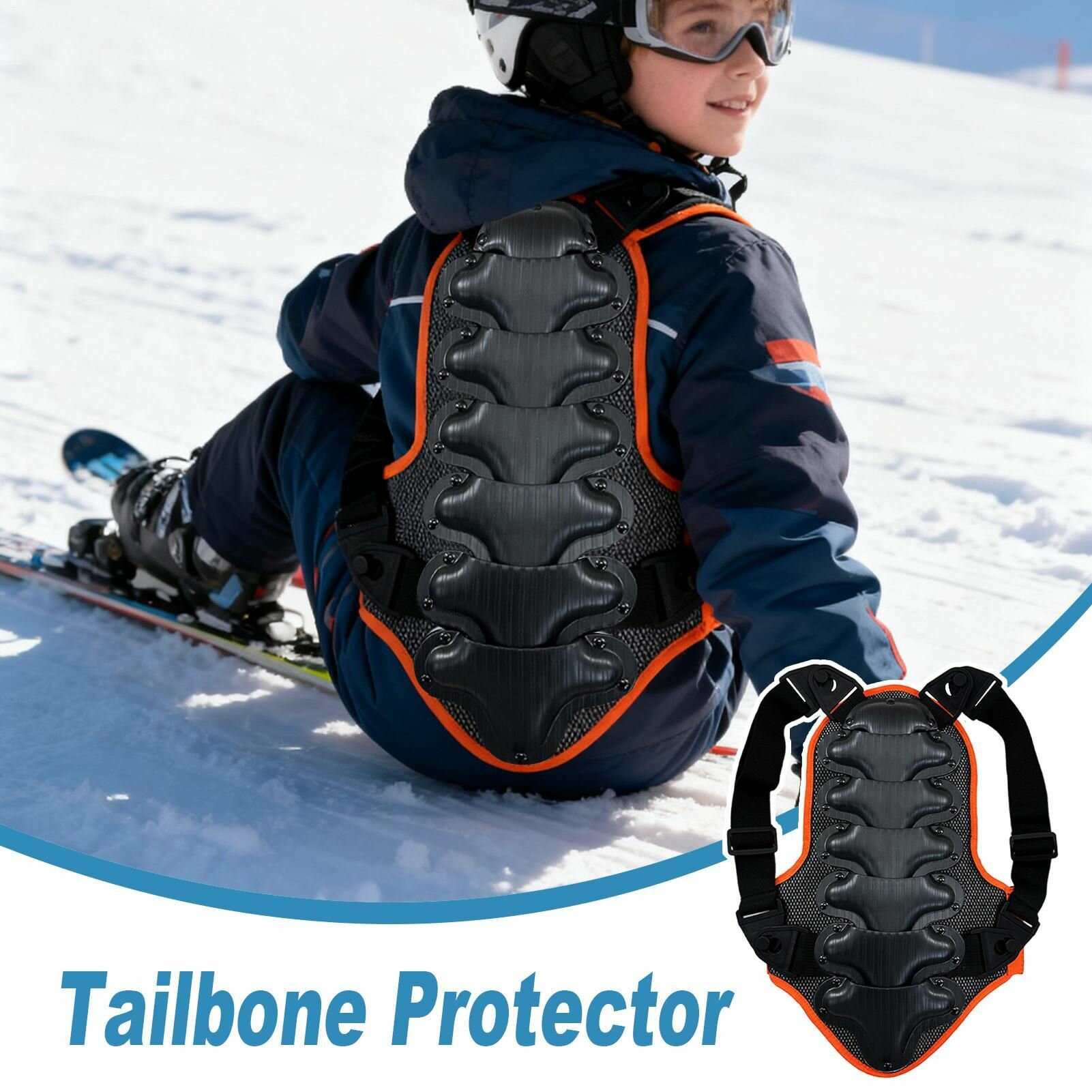 Накладки на ягодицы для катания на коньках, защита копчика , Защита спины горнолыжная, сноубордическая