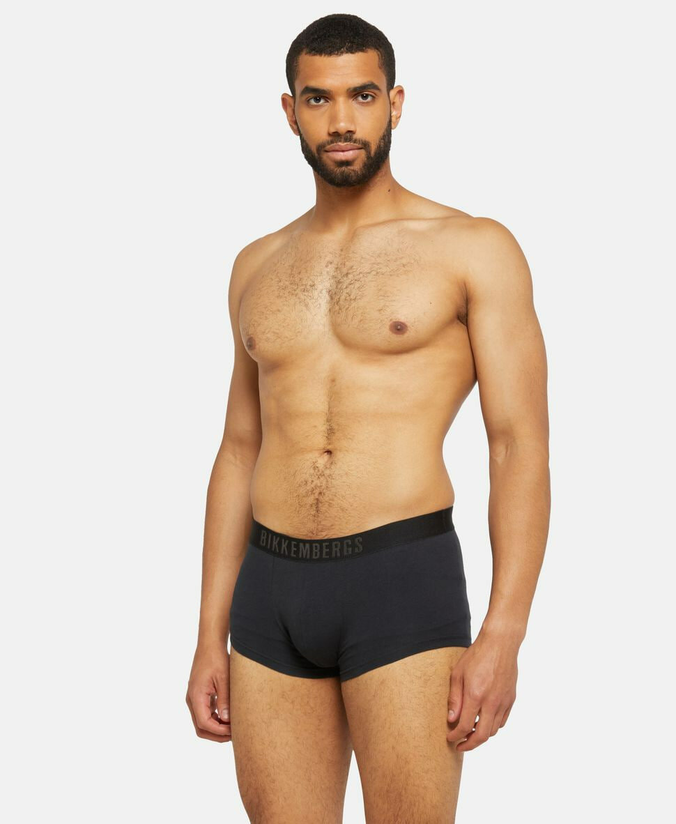 Трусы BIKKEMBERGS, комплект из 3 шт., размер L, коричневый, белый, черный — фото 1
