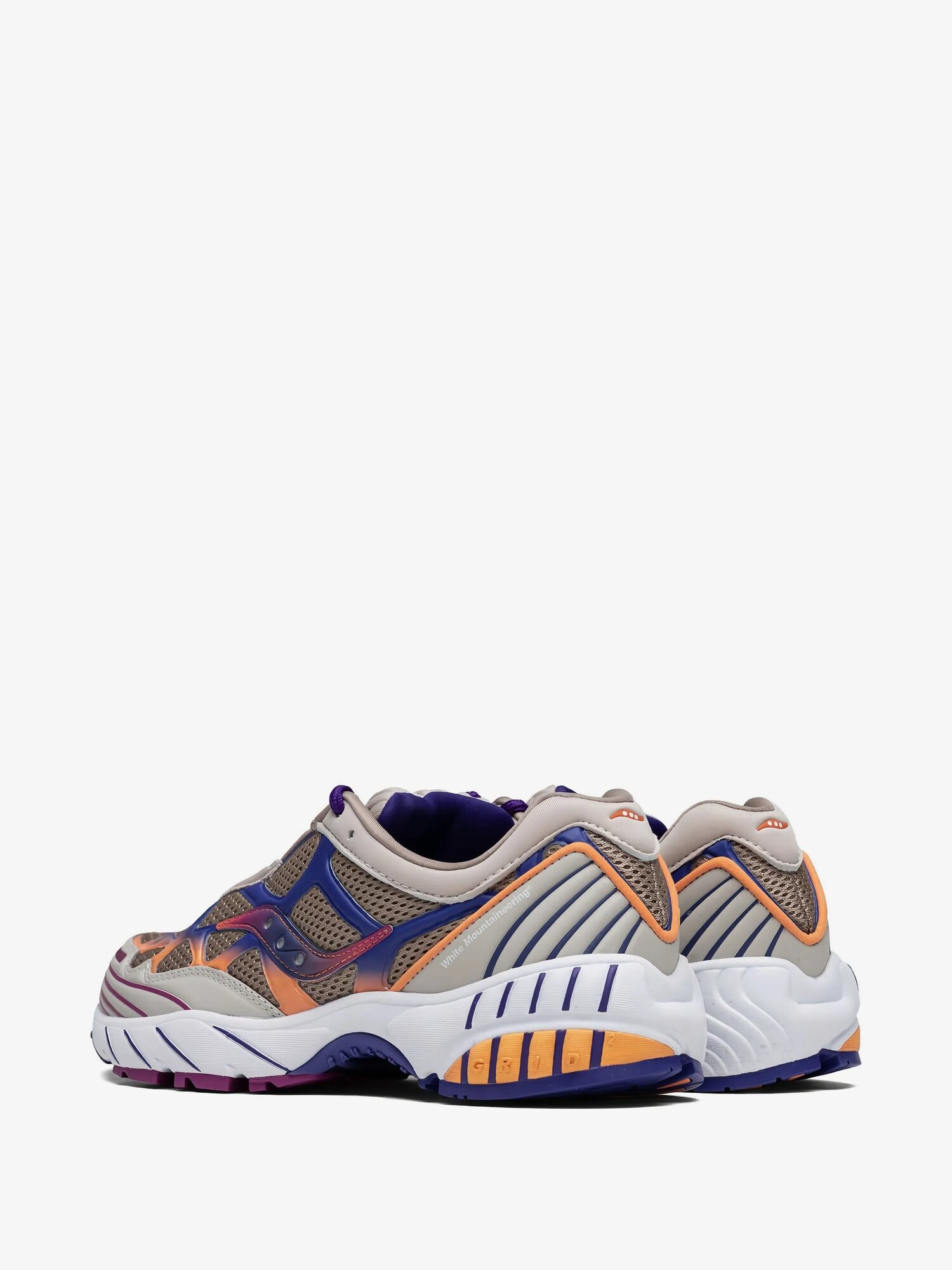 Кроссовки saucony Grid Web White Mountaineering, размер 13 US, коричневый — фото 1