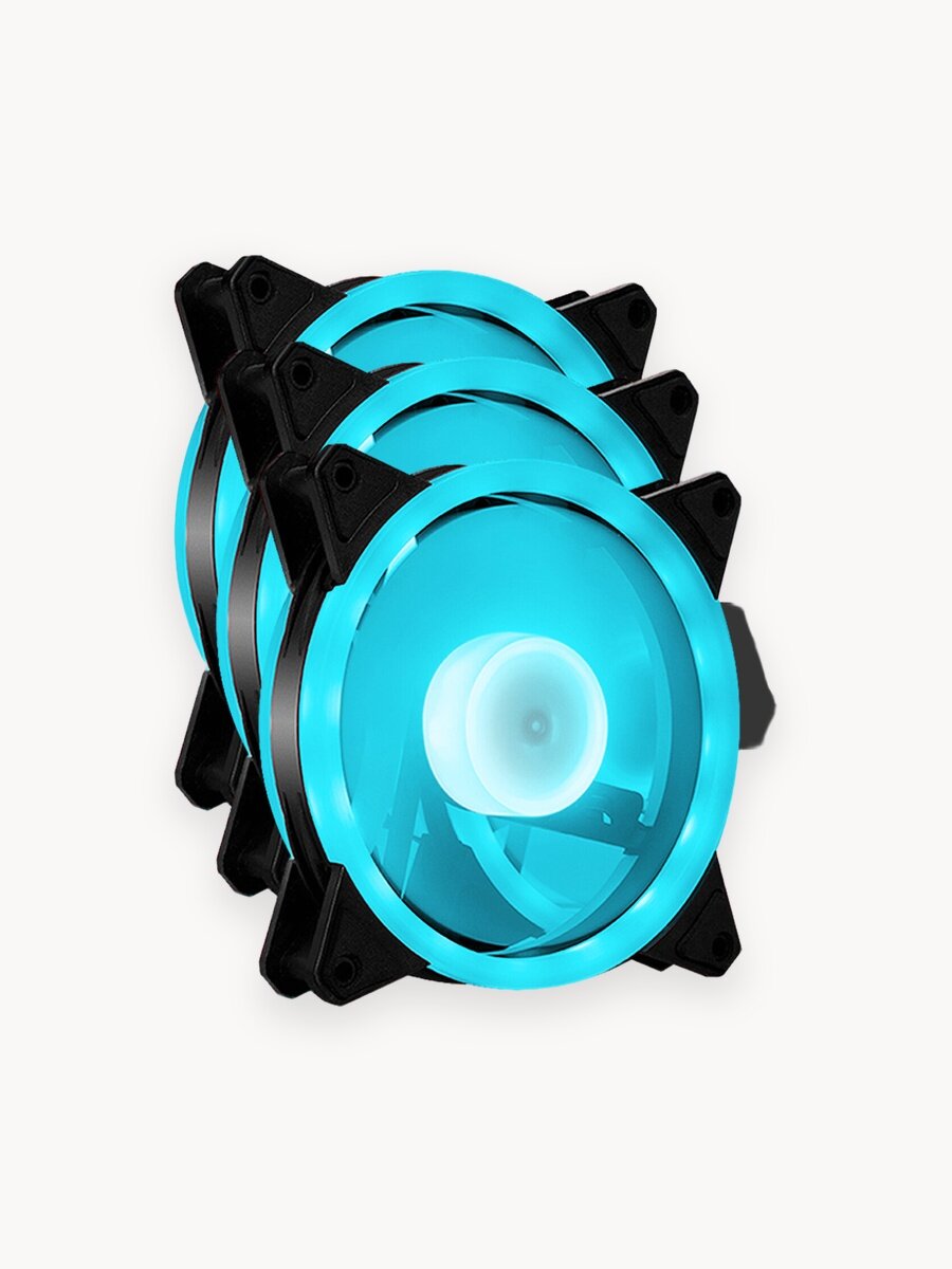 Вентилятор для корпуса компьютера *3 шт, RGB вентилятор для корпуса 120ммх120мм