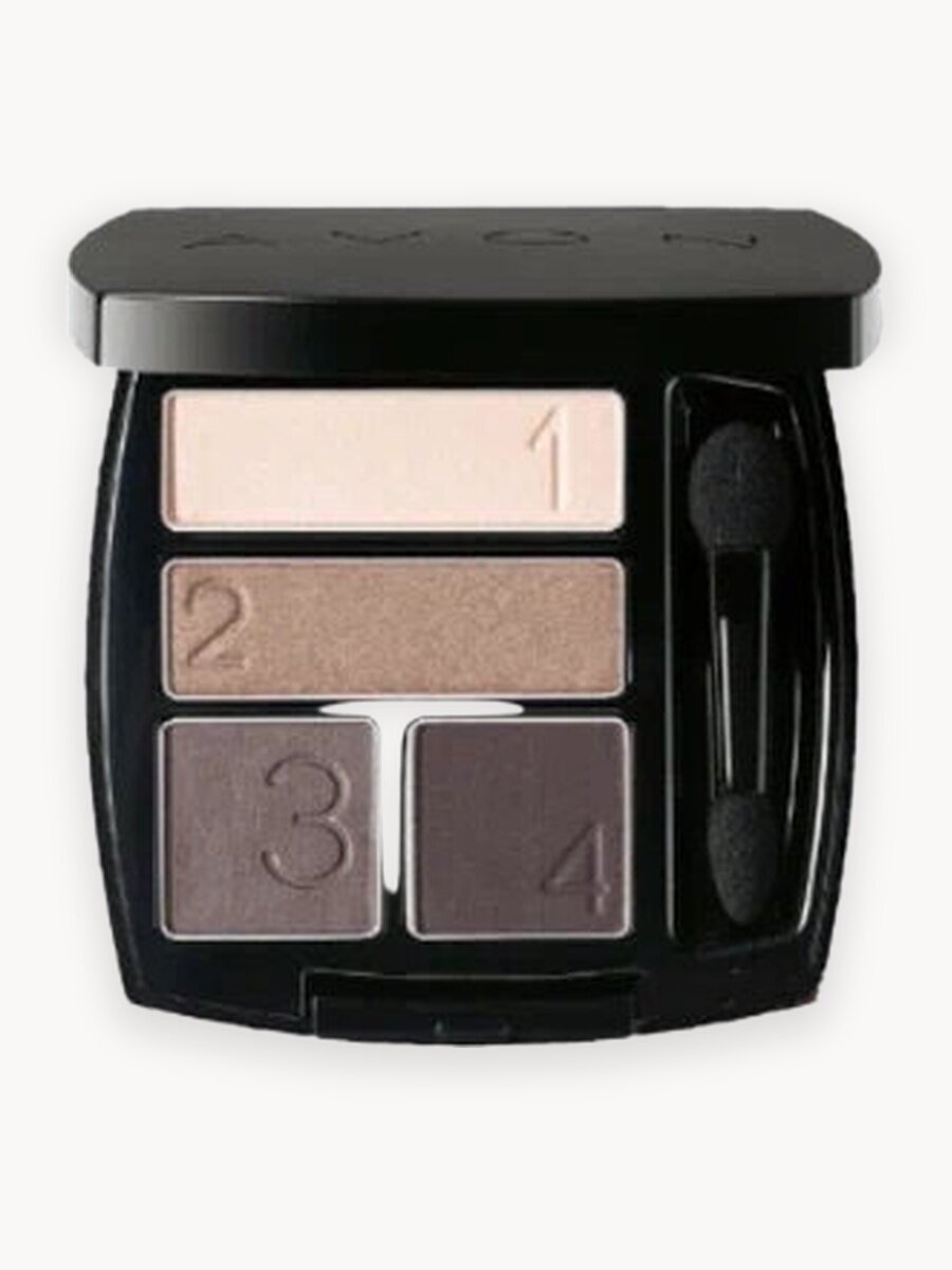 Avon True Четырехцветные тени для век "Безупречный цвет", Глубокий топаз/Stone Taupes