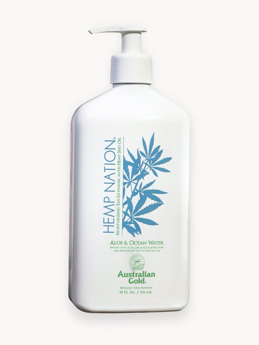 Увлажняющий лосьон Australian Gold "Hemp Nation Aloe & Ocean", для тела, с маслом жожоба и ши, 535 мл