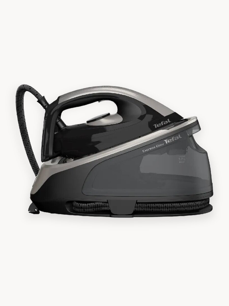 Парогенератор для одежды Tefal Express Easy SV6140E0 с вертикальным отпариванием, 6 бар, черный/серый