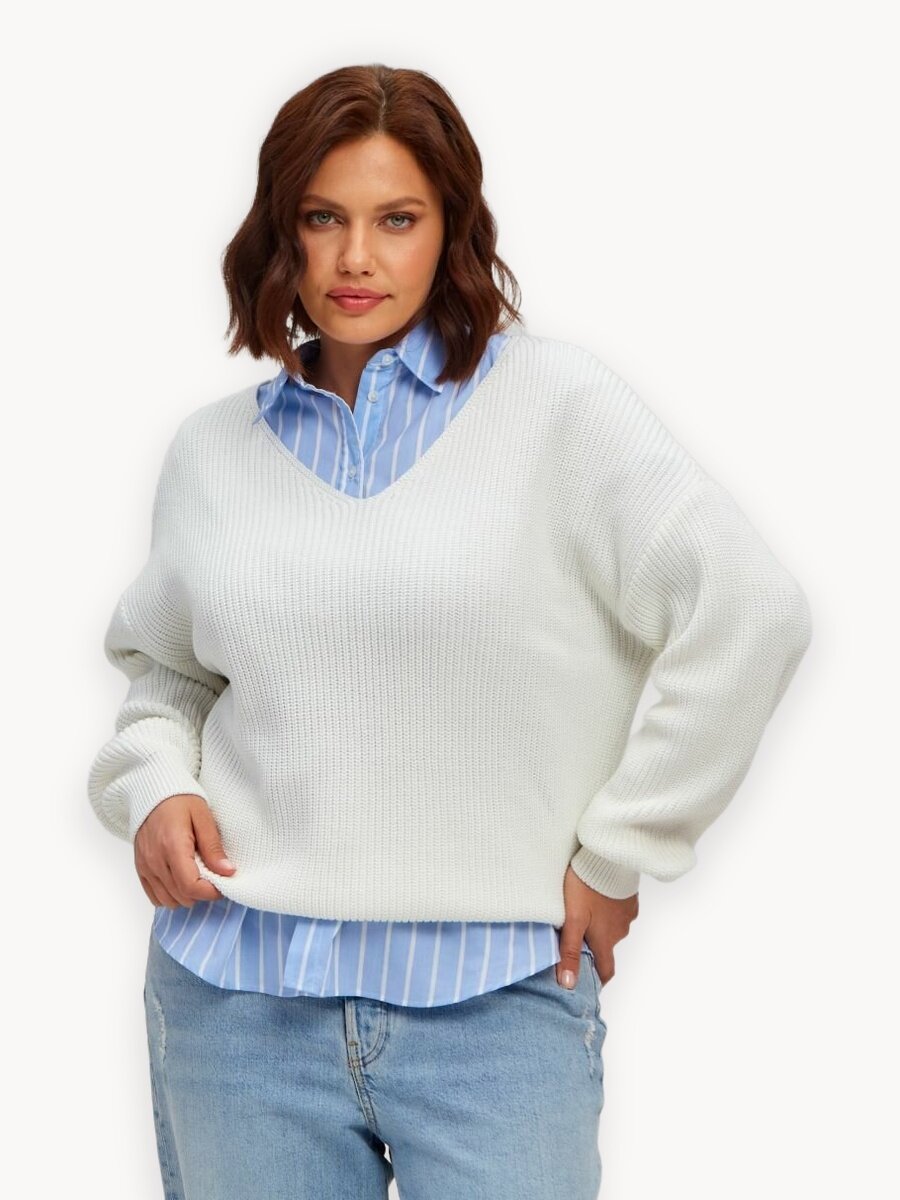 Джемпер Большие размеры/Хлопок