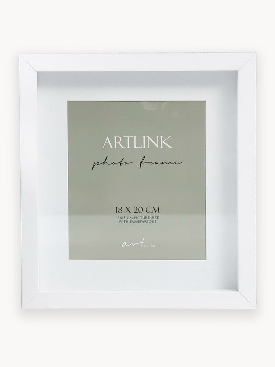Фоторамка "Viola" классическая, 18x20 см, МДФ, паспарту 13х15 см, белый