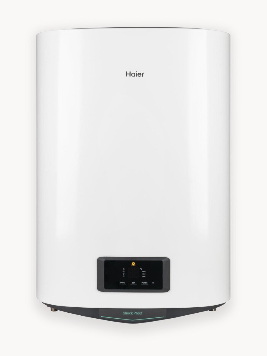 Haier Водонагреватель накопительный ES50V-D2 , 50 литров, 1000/1500/2500 Вт, антифрост, эмалированный ТЭН, магниевый анод, LED-дисплей , shock proof, белый