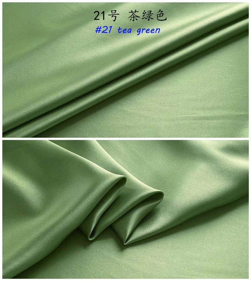 Шелковая ткань Charmeuse FABRIC SHIPPER 1 метр color21 tea green