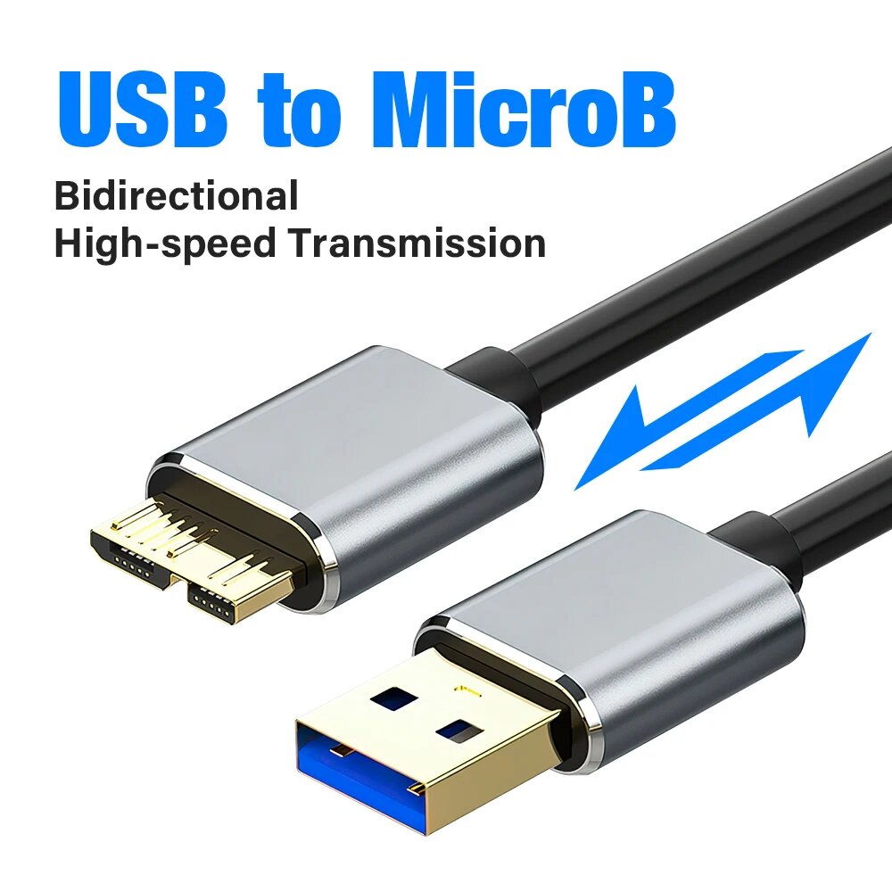 USB 3.0 Type A - Micro B кабель, 1m — фото 1