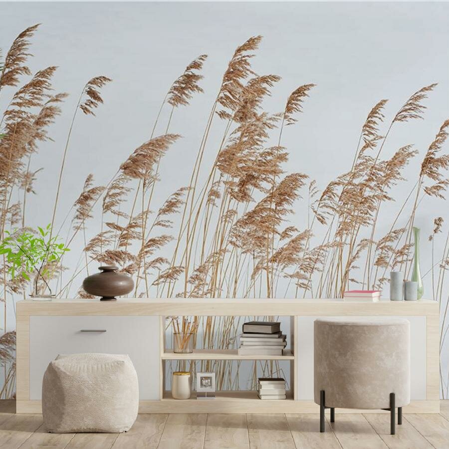 Фотообои Колосья 9-1786-S-Флекс 270 x 200 см (ВхШ) Бесшовные, флизелиновые, влагостойкие обои