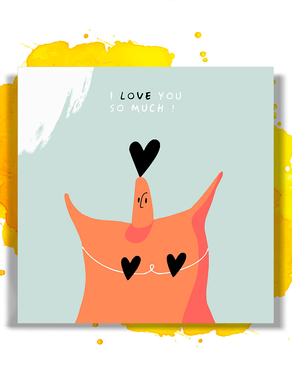 Картина по номерам на холсте Люблю тебя сильно Арт, 40 х 40 см