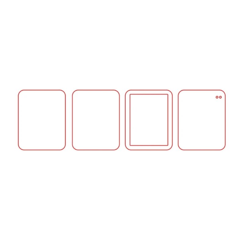 4 штуки, пластины из акрилового песка JAVRICK 4x3cm