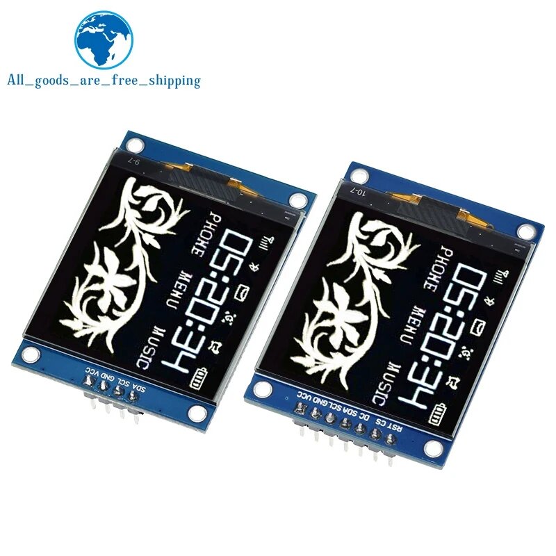 1.5" OLED экран 7Pin, белый, 1PCS — фото 1